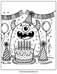 44 Monster Coloring Pages - Coloring Pages For Kids