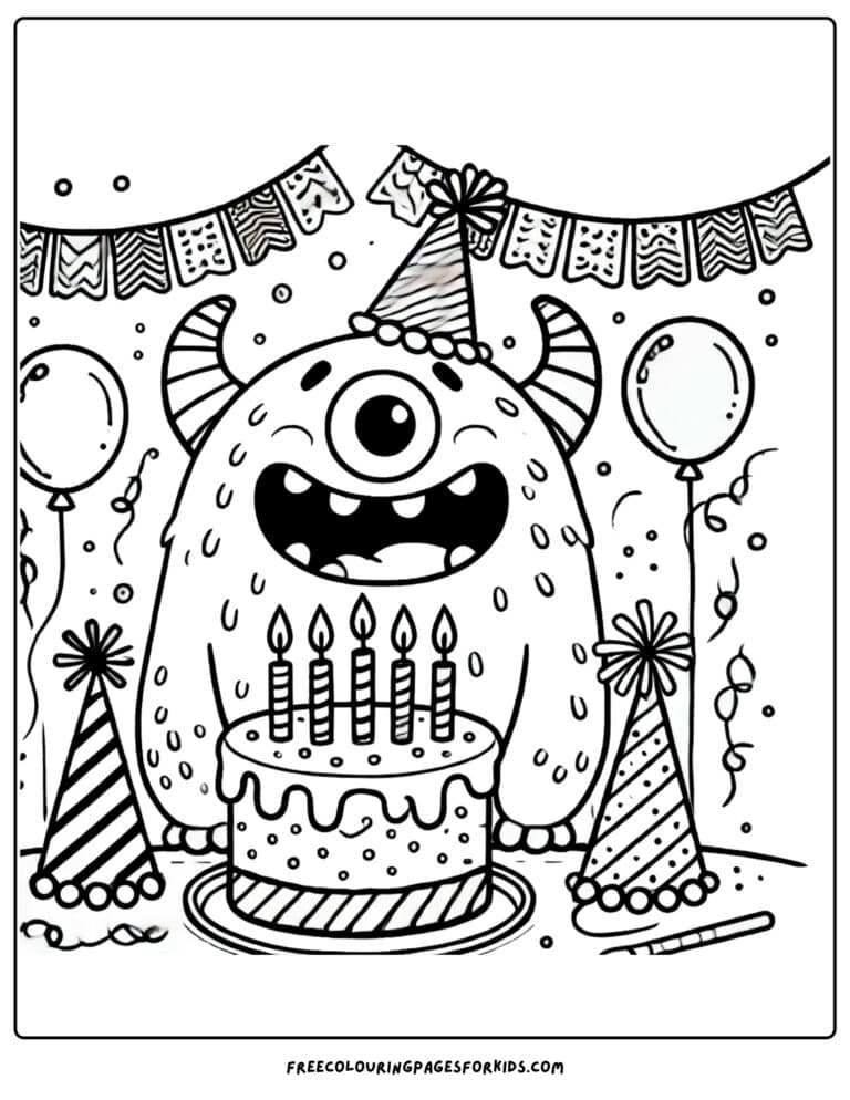 44 Monster Coloring Pages - Coloring Pages For Kids