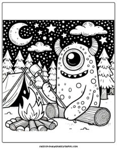 44 Monster Coloring Pages - Coloring Pages For Kids