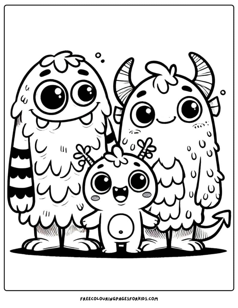 44 Monster Coloring Pages - Coloring Pages For Kids