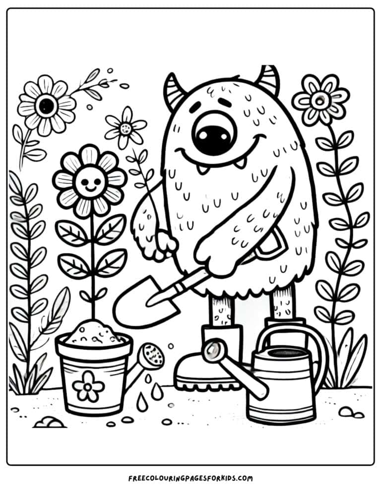 44 Monster Coloring Pages - Coloring Pages For Kids