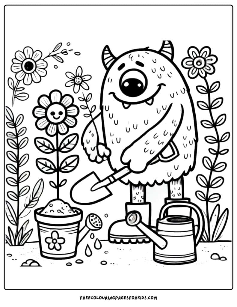 44 Monster Coloring Pages - Coloring Pages For Kids