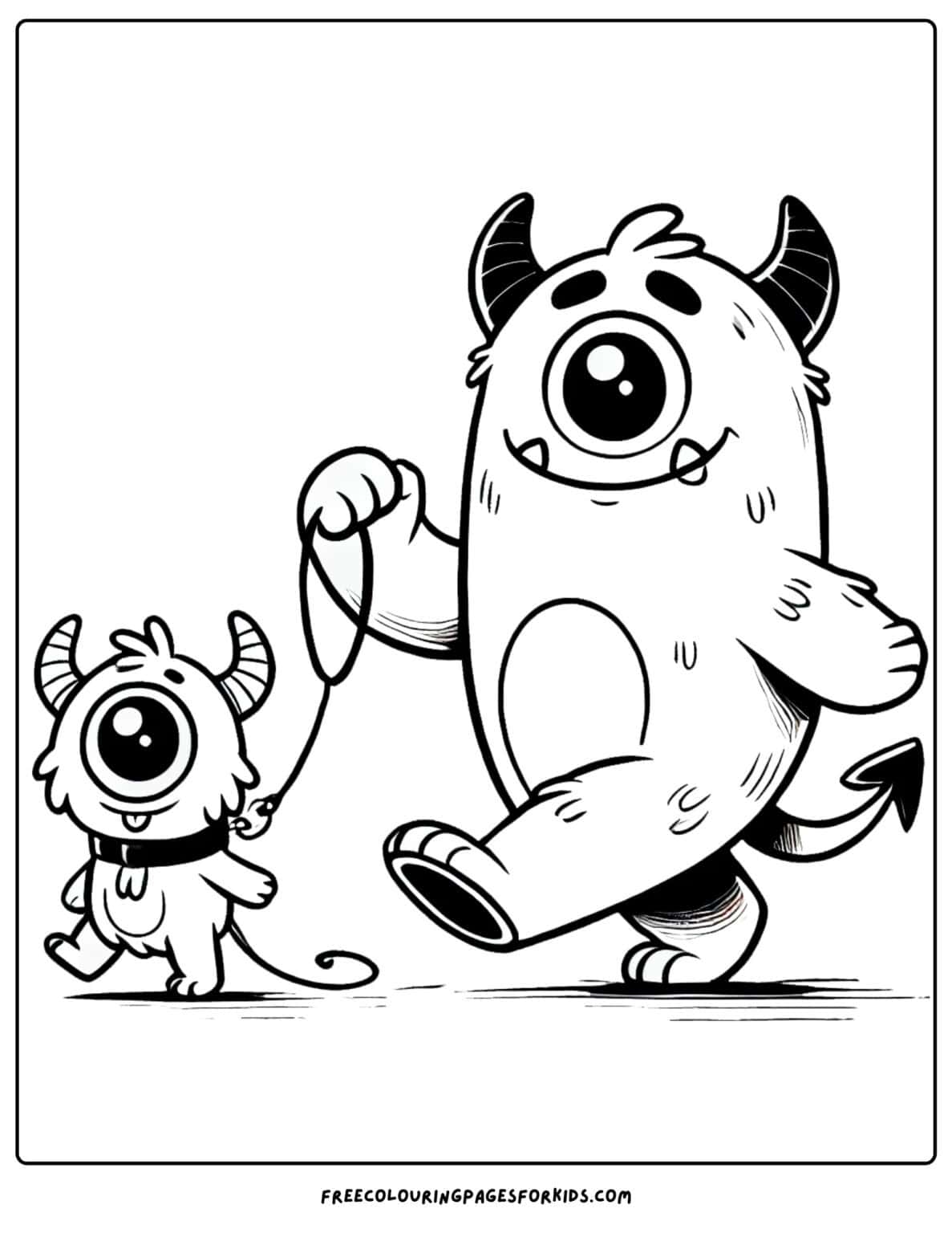 44 Monster Coloring Pages - Coloring Pages For Kids