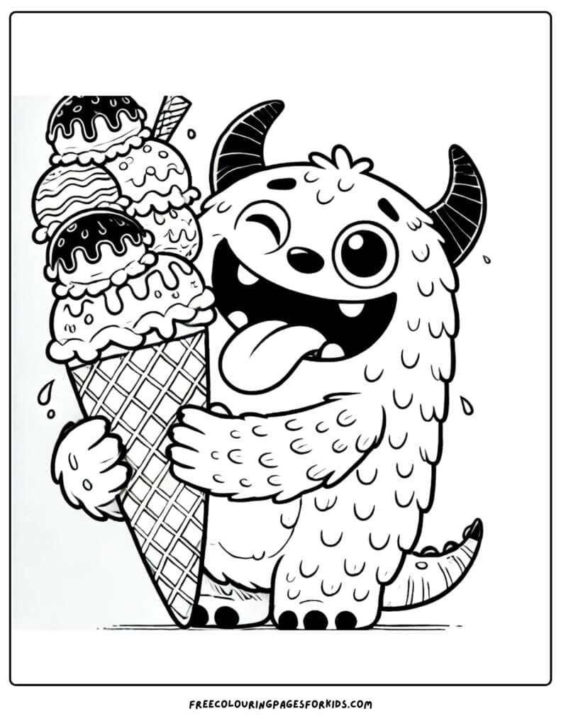 44 Monster Coloring Pages - Coloring Pages For Kids