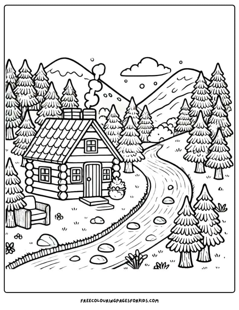 26 Mountain Coloring Pages