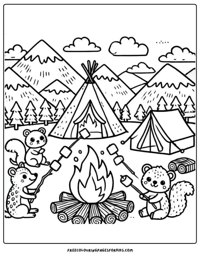 26 Mountain Coloring Pages