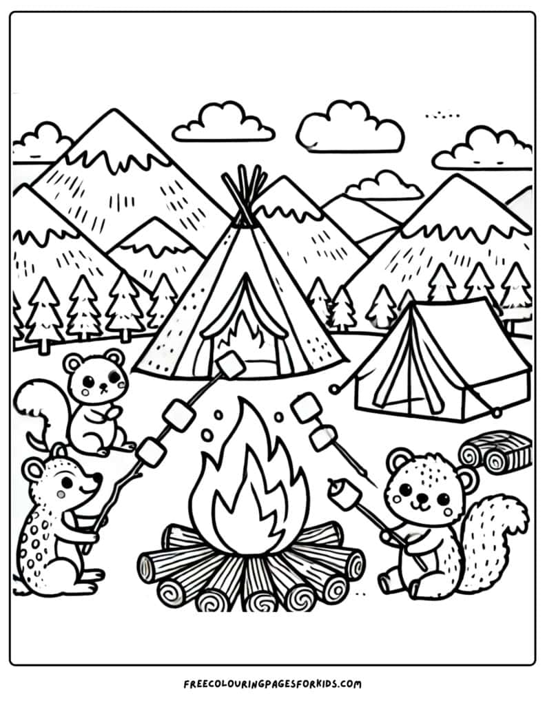 26 Mountain Coloring Pages