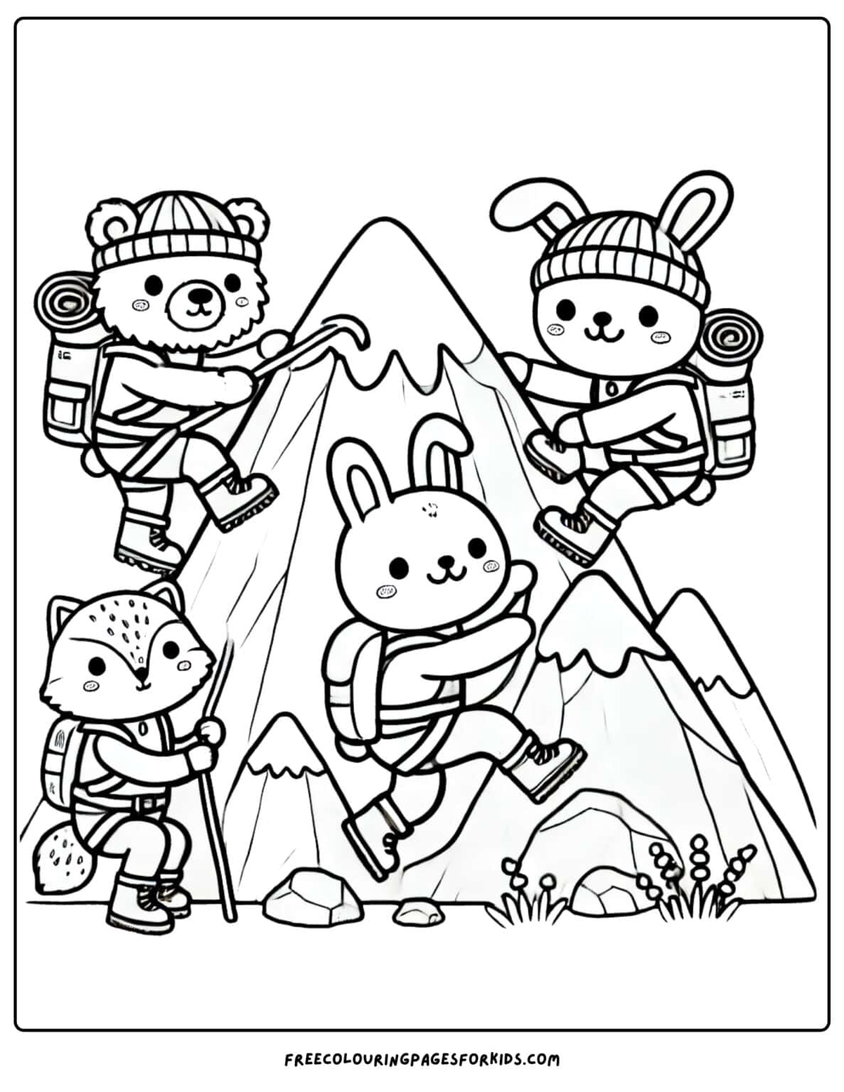 26 Mountain Coloring Pages