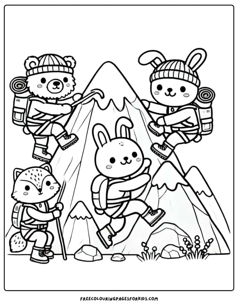 26 Mountain Coloring Pages