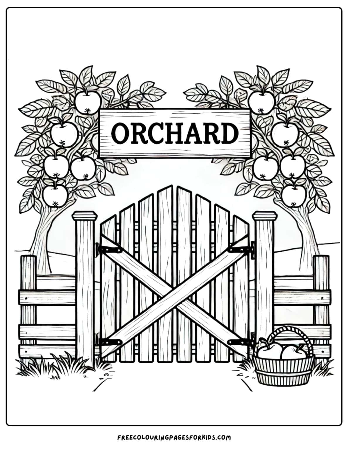 28 Orchard Coloring Pages