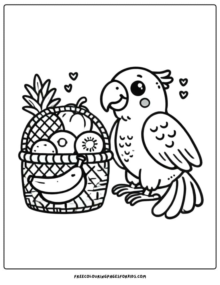 30 Parrot Coloring Pages