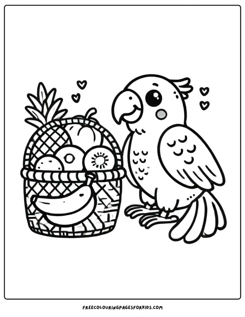 30 Parrot Coloring Pages