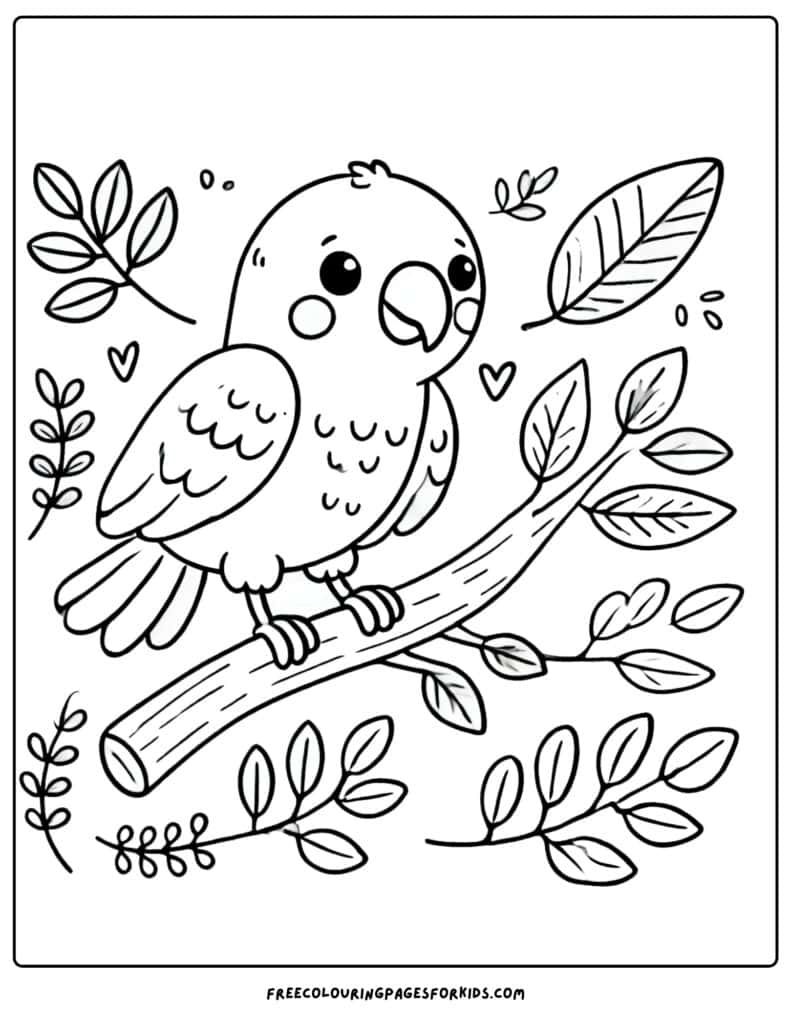 30 Parrot Coloring Pages