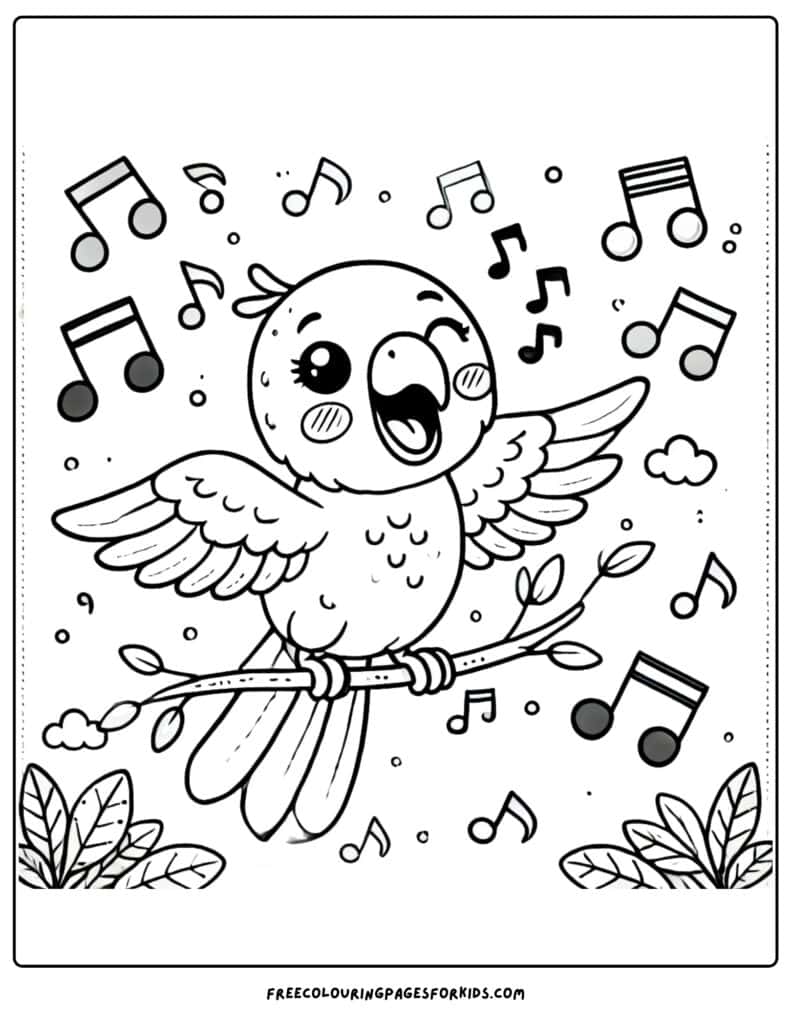 30 Parrot Coloring Pages