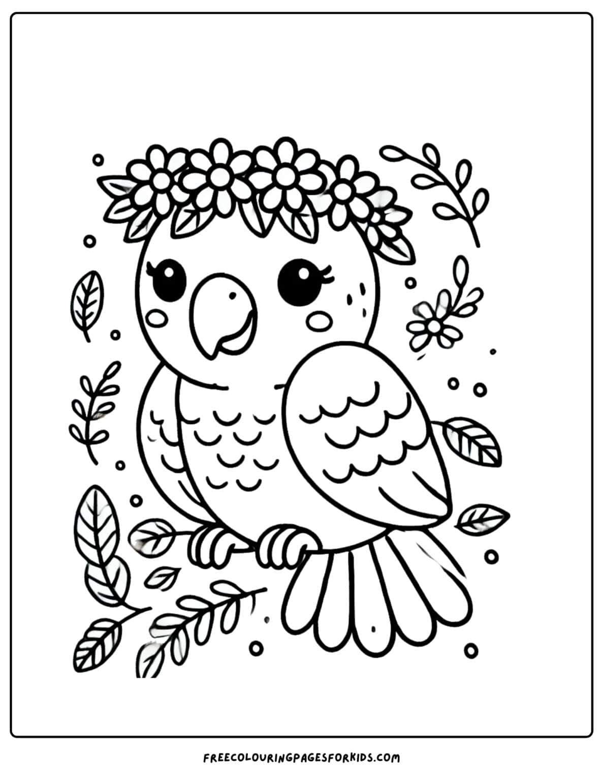 30 Parrot Coloring Pages