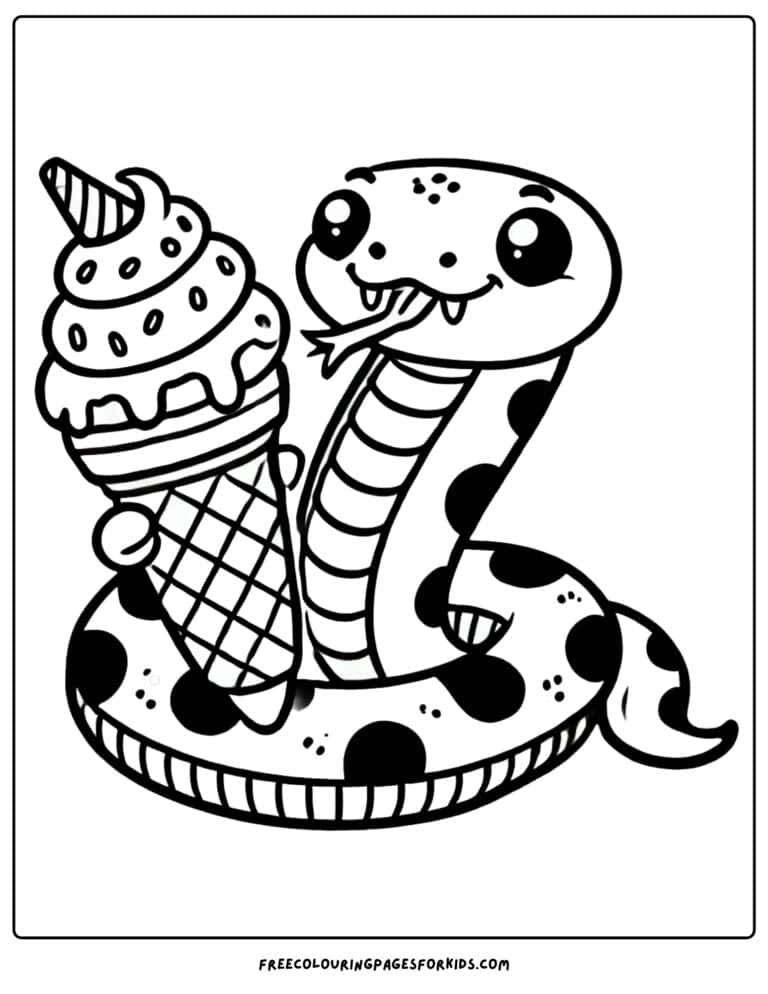 24 Snake Coloring Pages