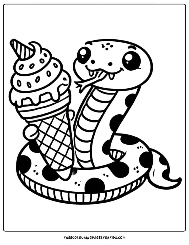 24 Snake Coloring Pages