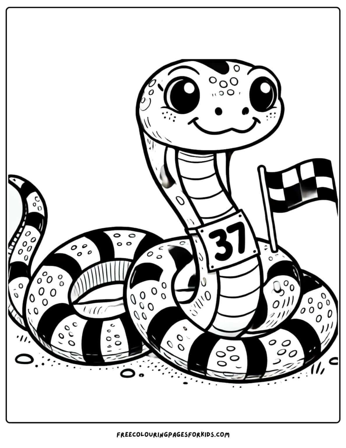 24 Snake Coloring Pages