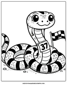 24 Snake Coloring Pages