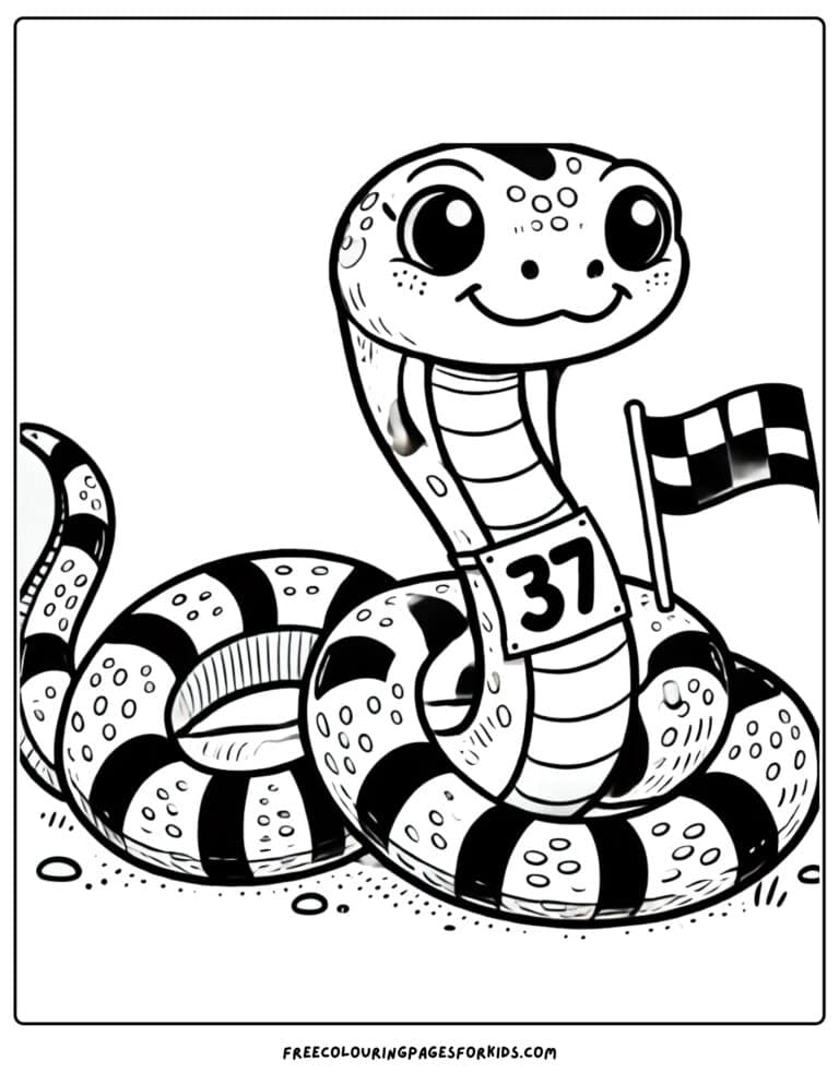 24 Snake Coloring Pages
