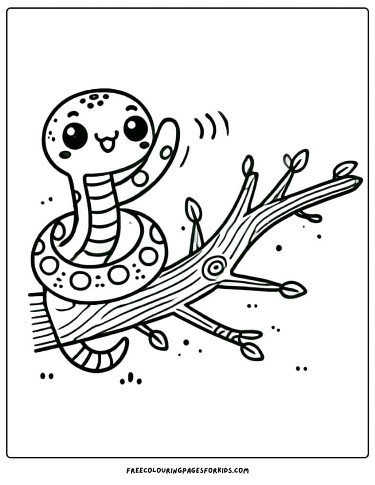24 Snake Coloring Pages