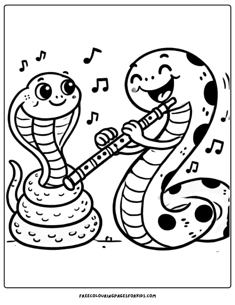 24 Snake Coloring Pages