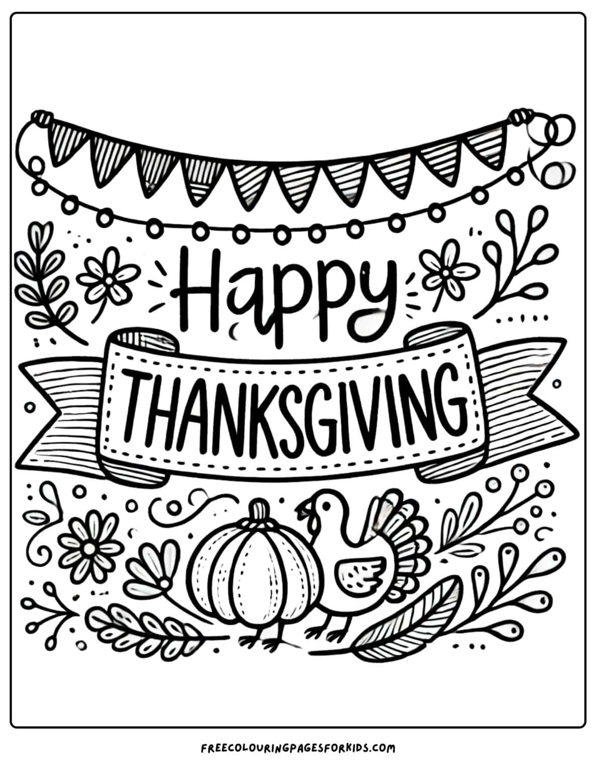 27 Thanksgiving Coloring Pages