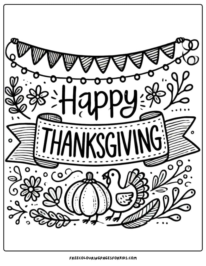 27 Thanksgiving Coloring Pages