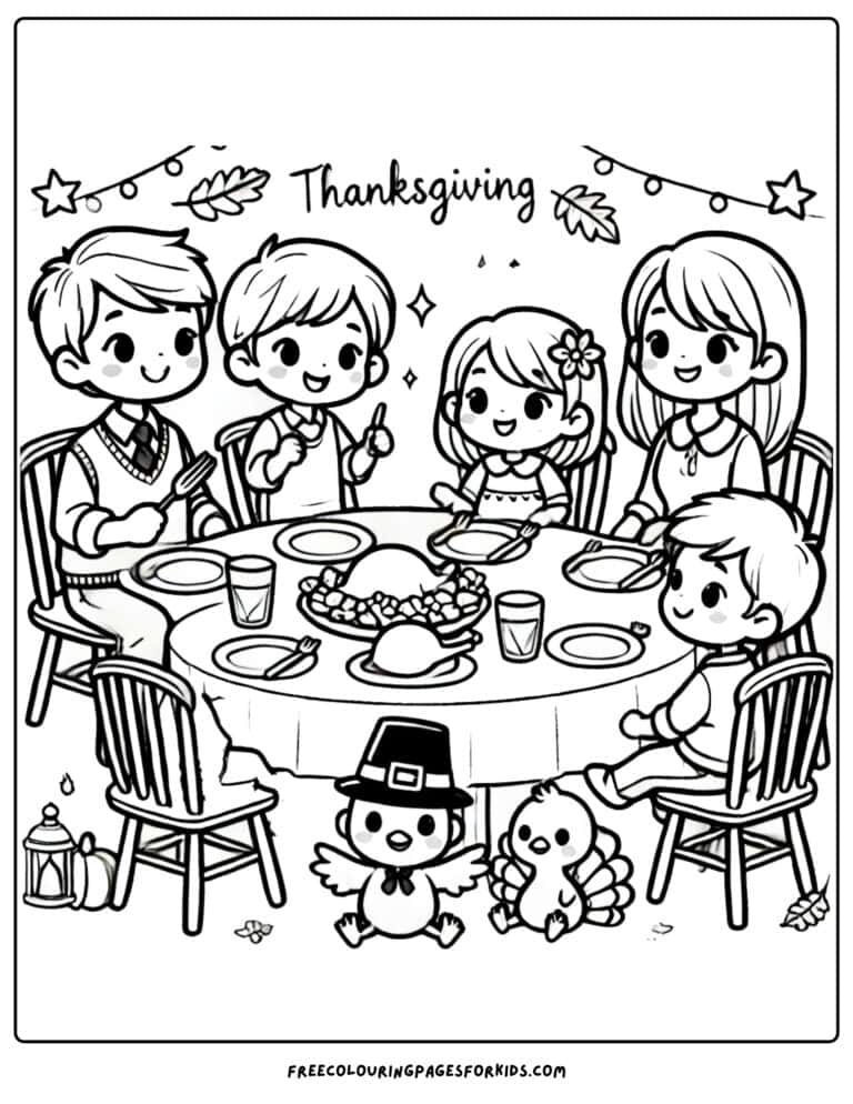 27 Thanksgiving Coloring Pages