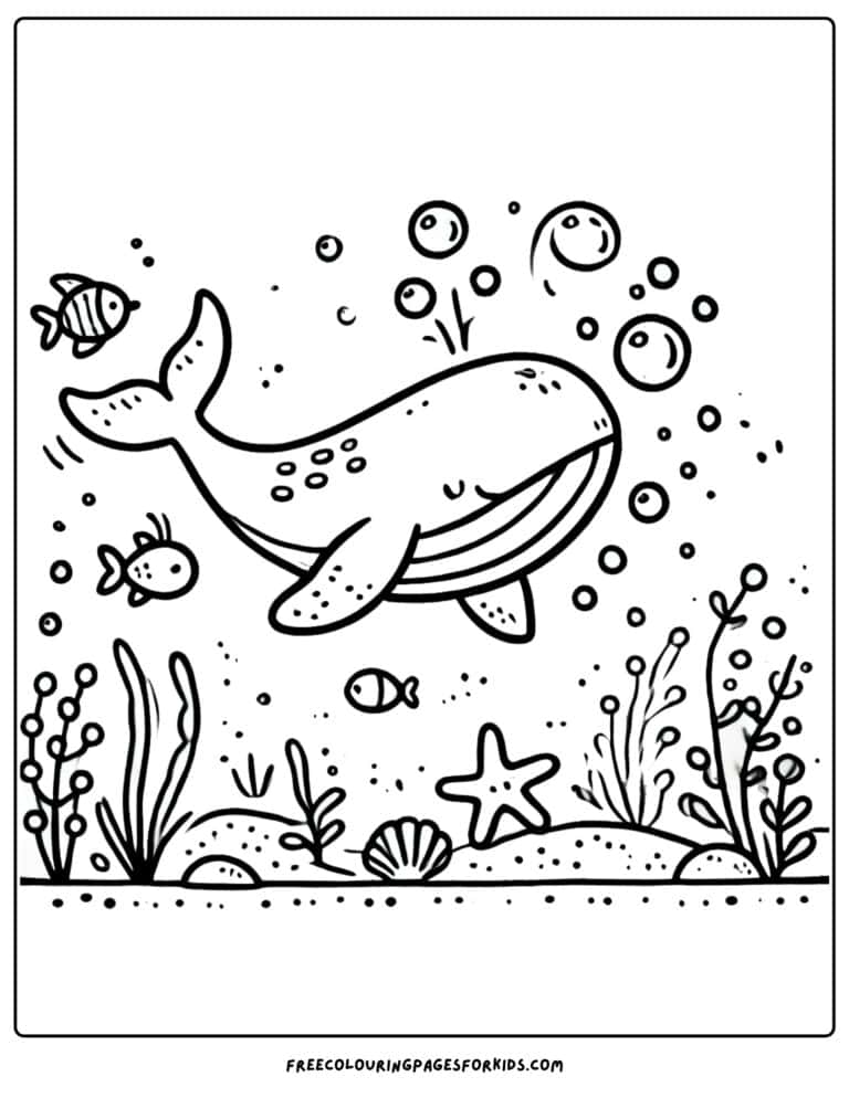 28 Whale Coloring Pages