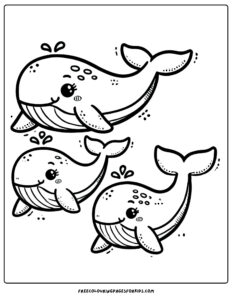 28 Whale Coloring Pages