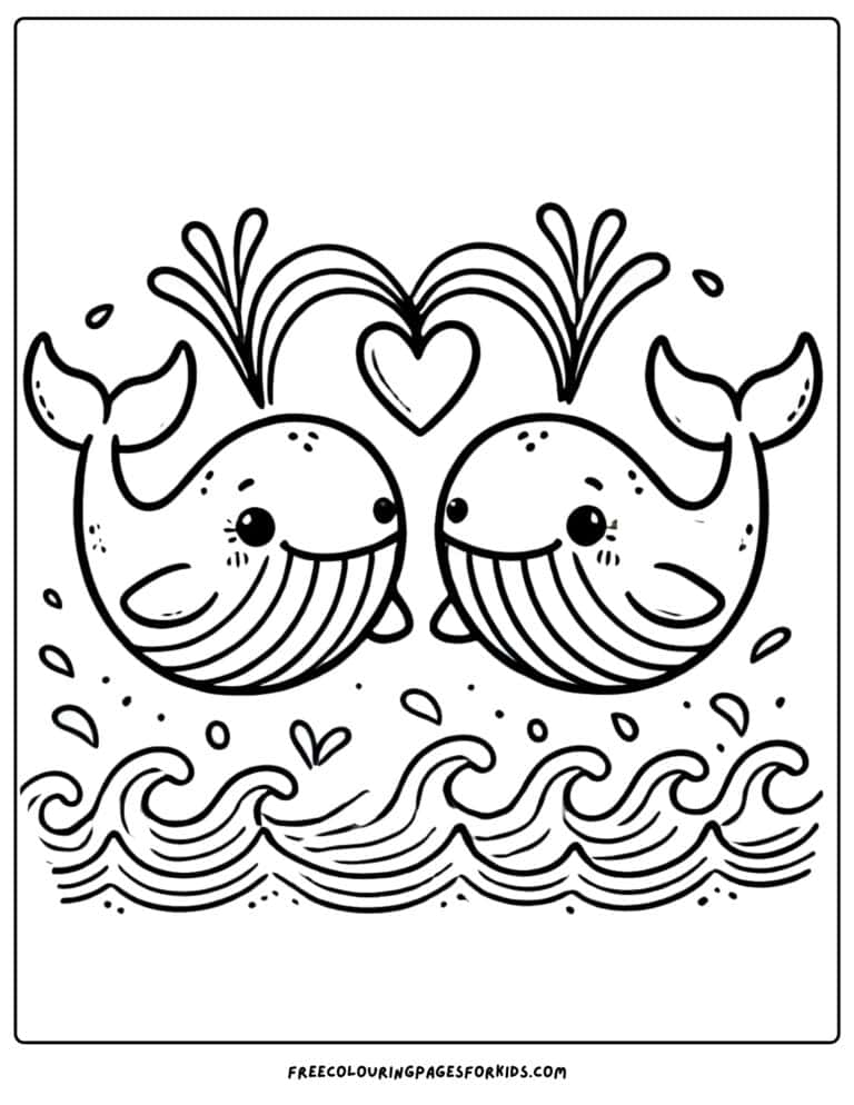 28 Whale Coloring Pages