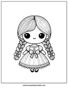 30 Doll Coloring Pages