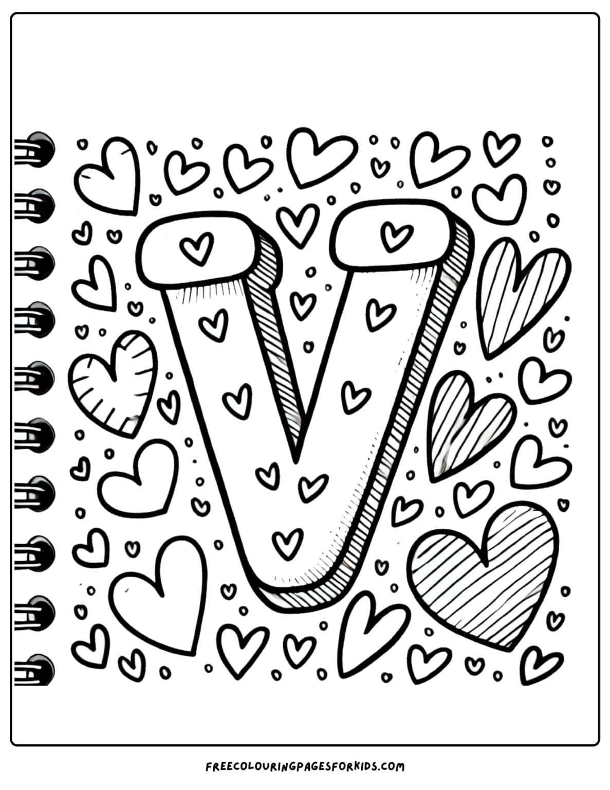 16 Letter V Coloring Pages