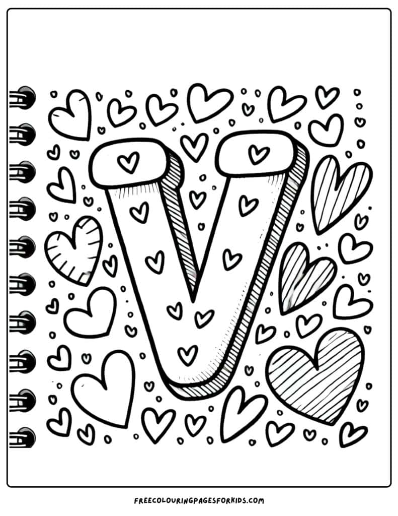 16 Letter V Coloring Pages