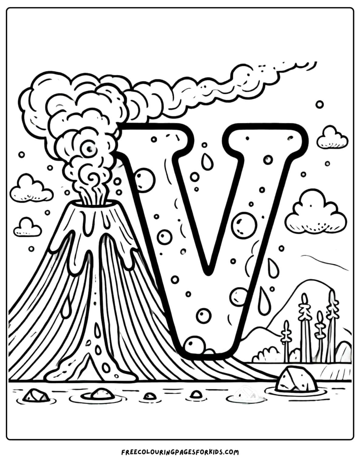 16 Letter V Coloring Pages