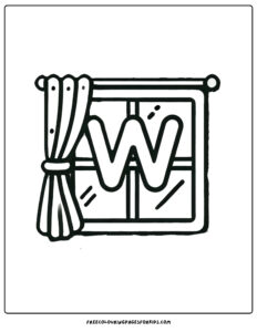 18 Letter W Coloring Pages