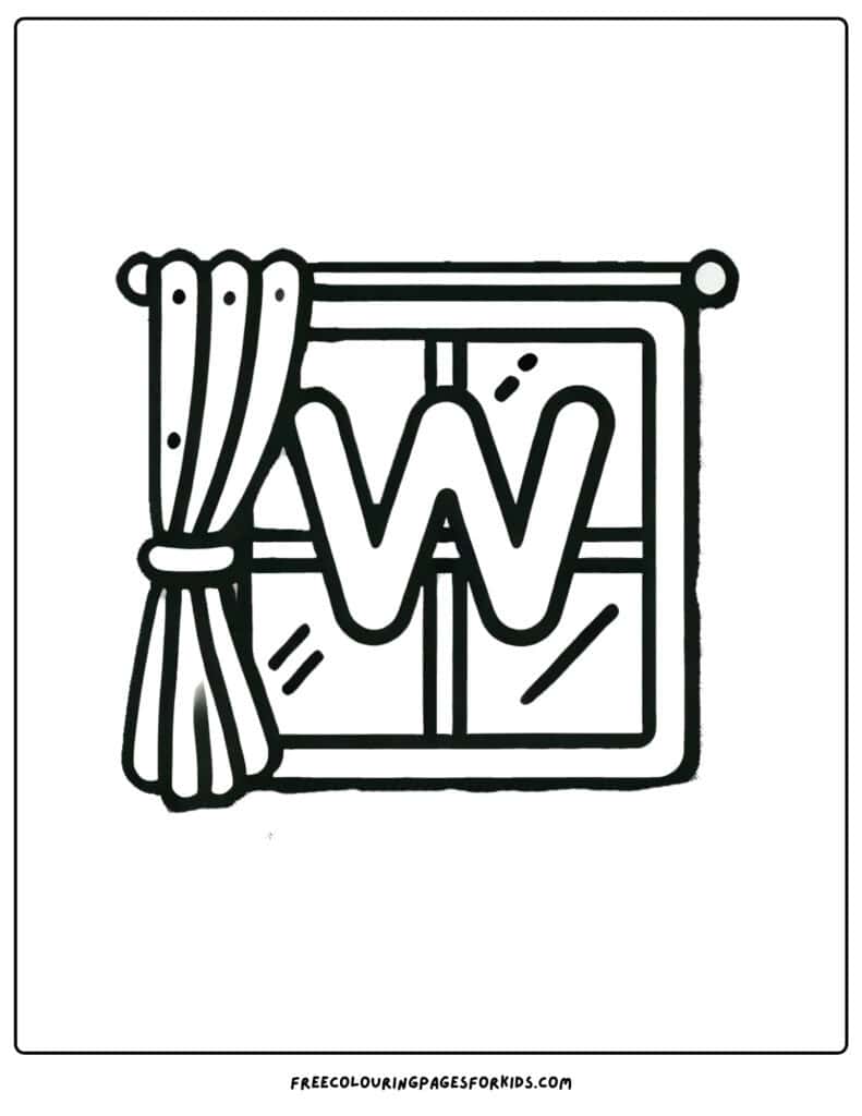 18 Letter W Coloring Pages
