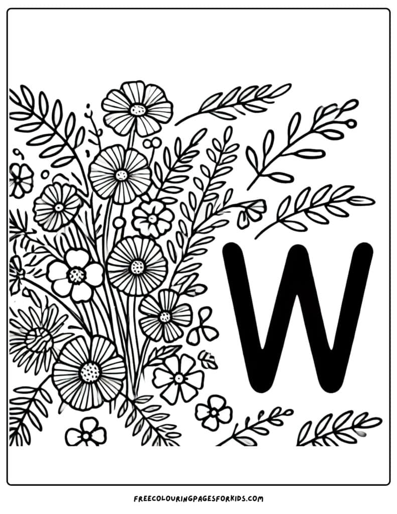 18 Letter W Coloring Pages