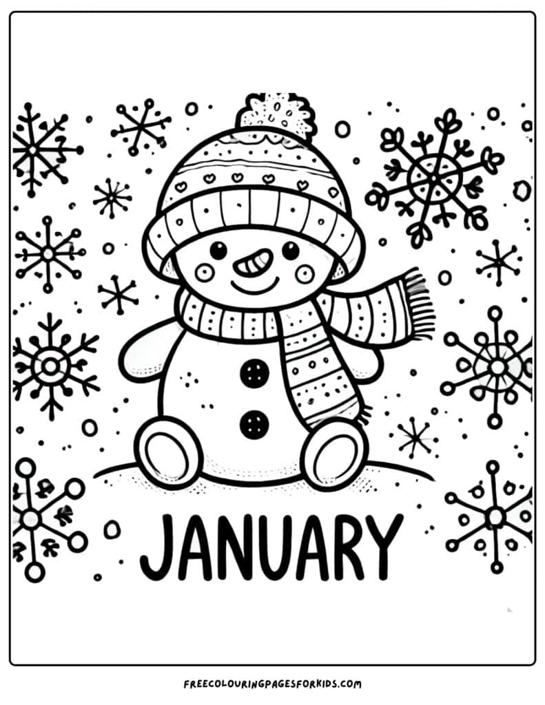 Months of the Year Coloring Pages