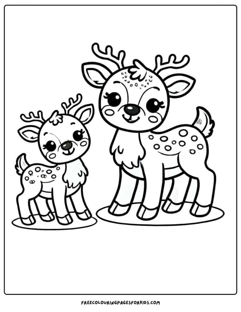 30 Reindeer Coloring Pages