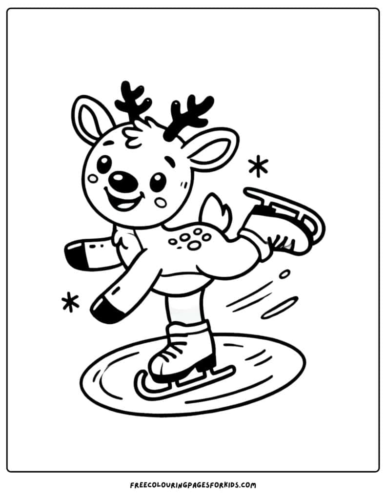 30 Reindeer Coloring Pages