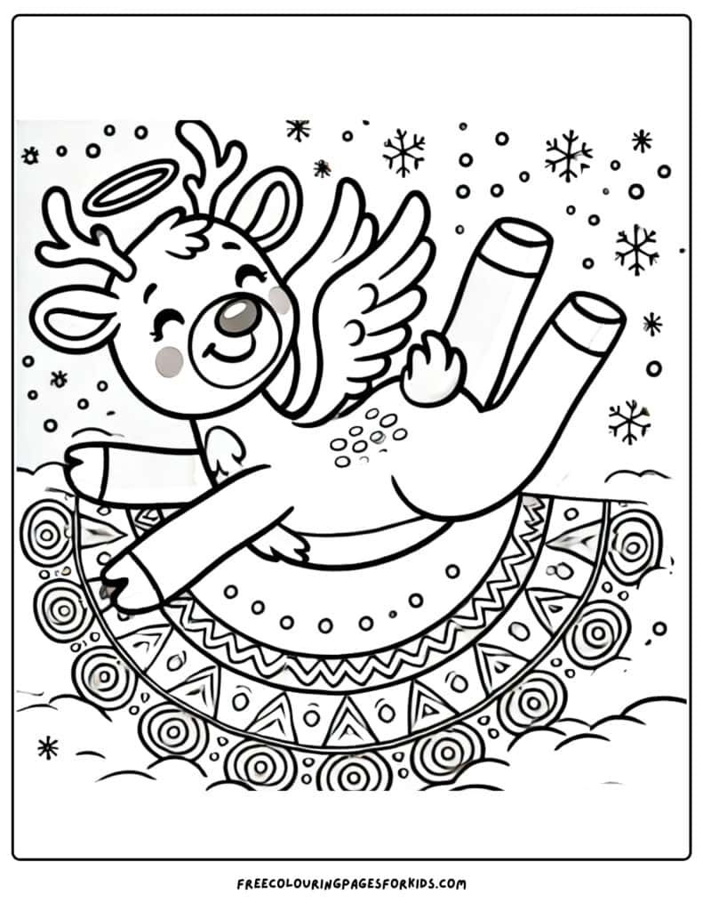 30 Reindeer Coloring Pages