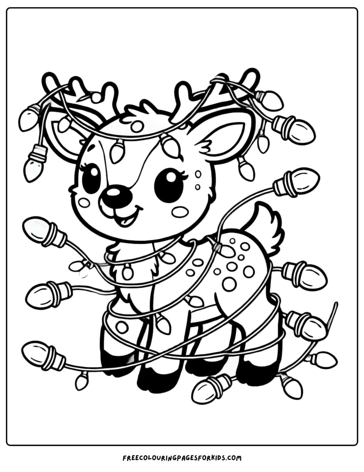 30 Reindeer Coloring Pages