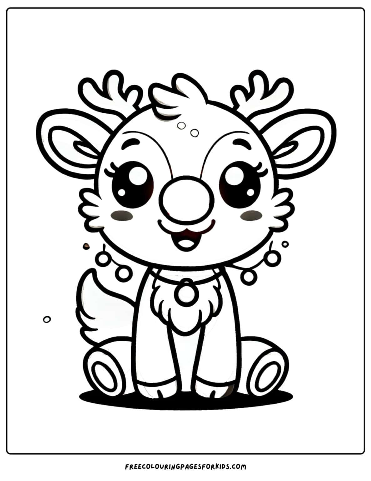 30 Reindeer Coloring Pages
