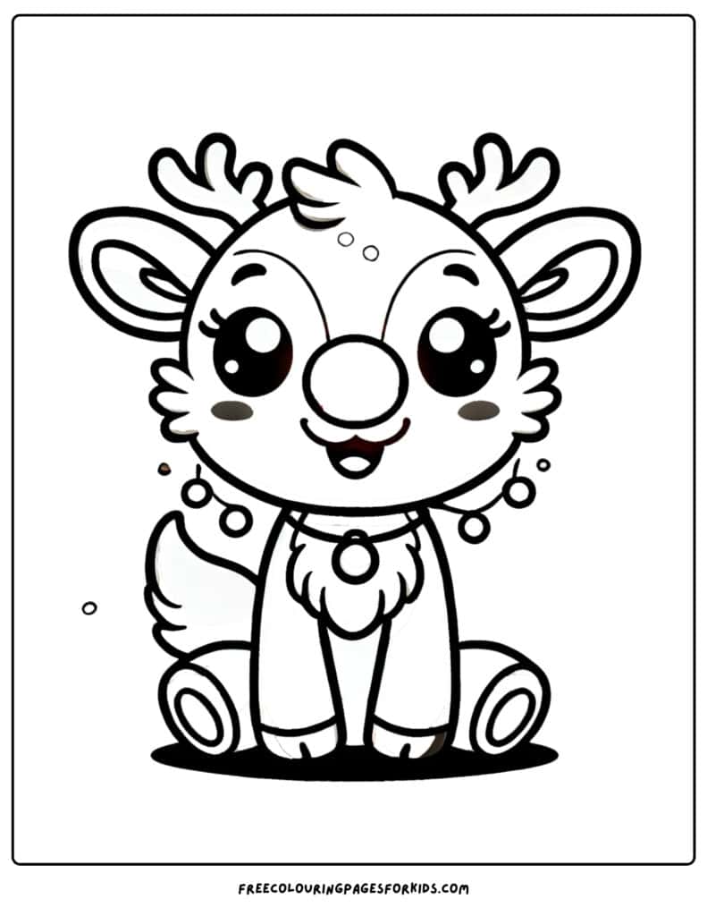 30 Reindeer Coloring Pages