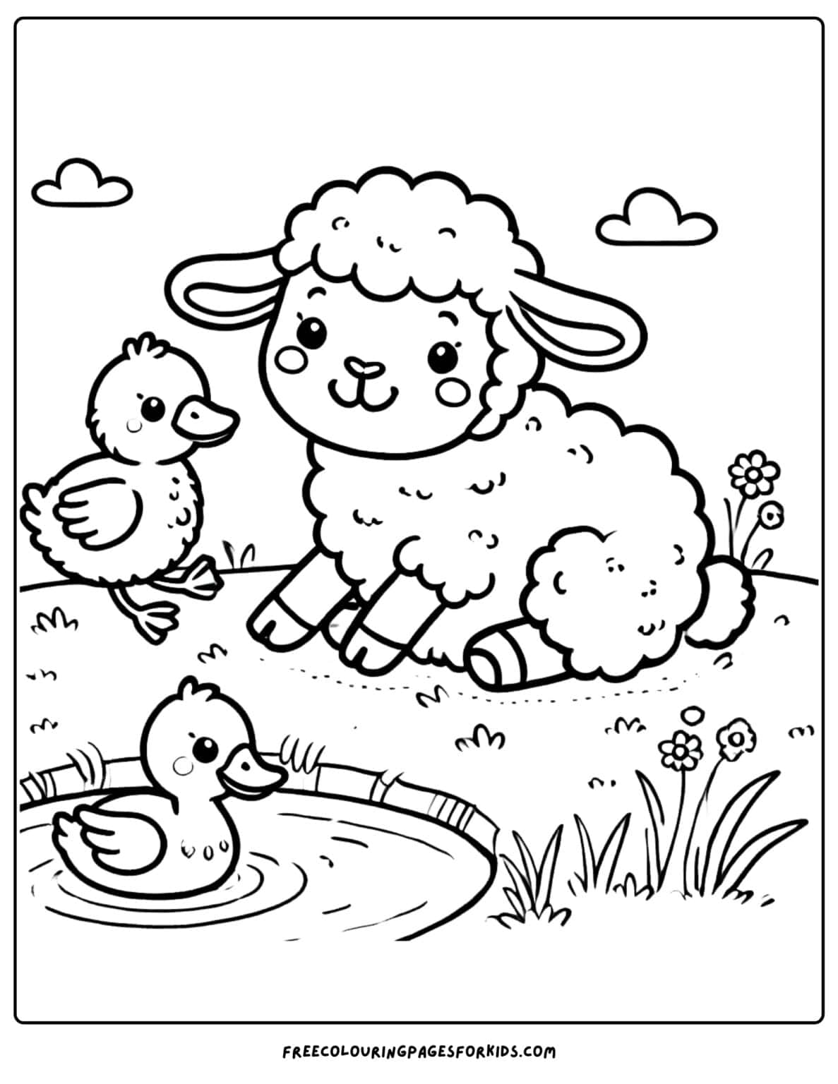 27 Sheep Coloring Pages