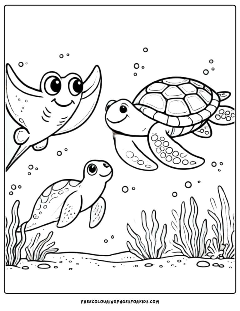 30 Stingray Coloring Pages