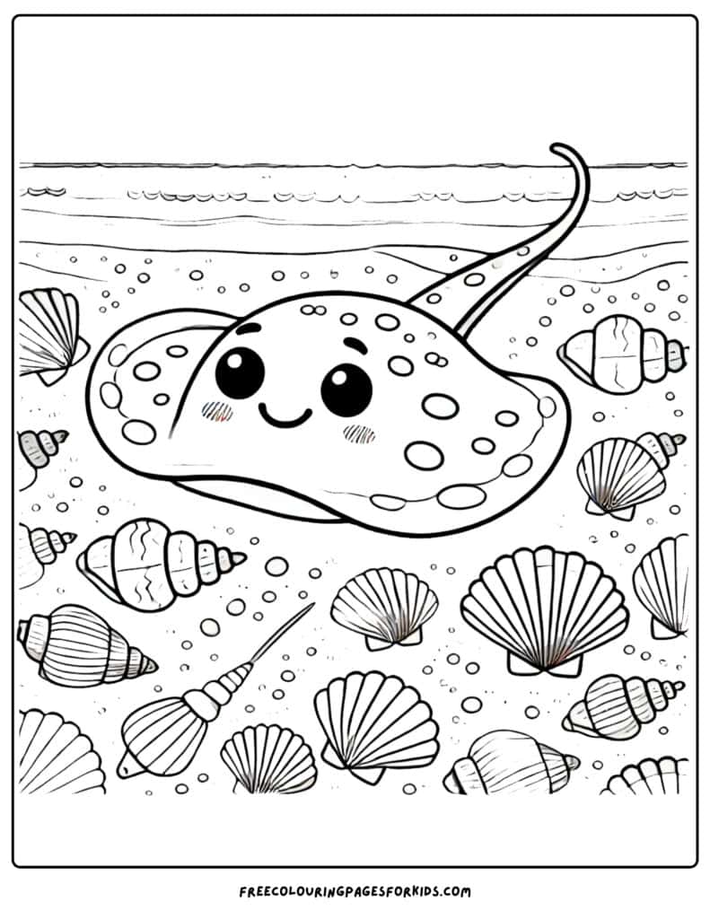 30 Stingray Coloring Pages