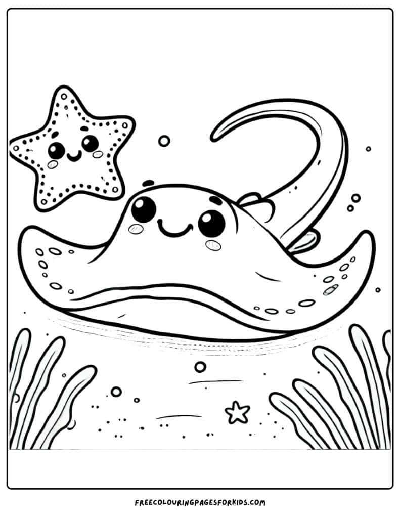 30 Stingray Coloring Pages